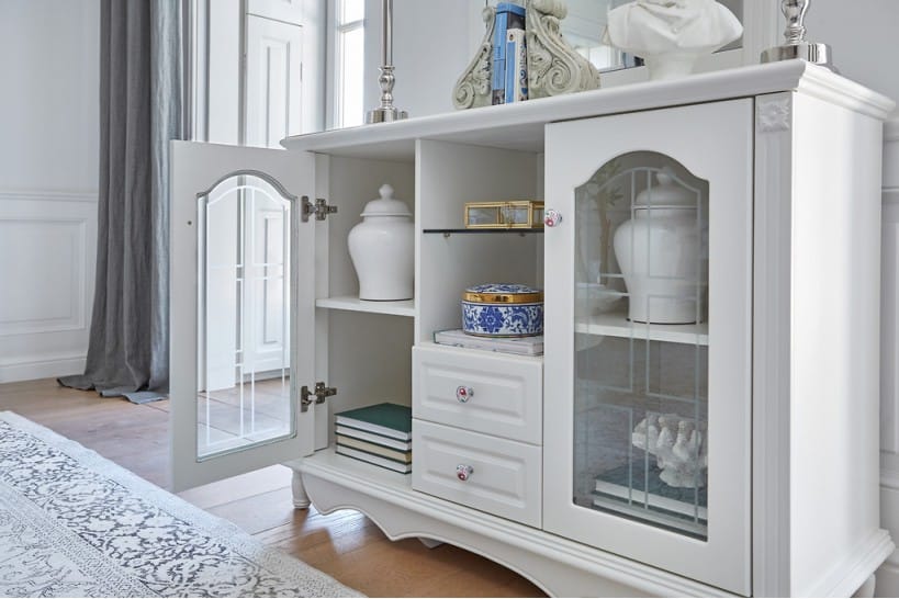 PRINCESS Rectangular wooden console table with drawers By Arrediorg.it®