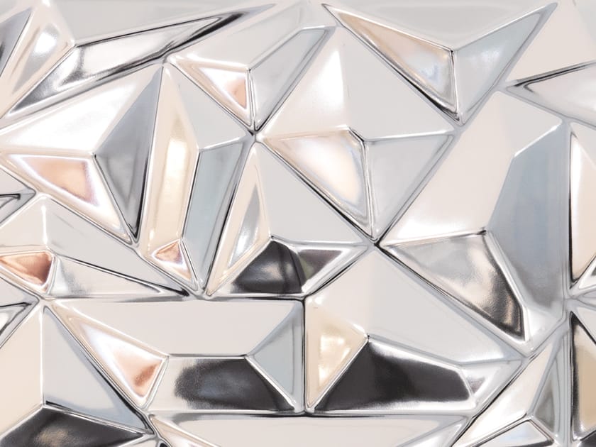 Rivestimento tridimensionale PRISMA SILVER Collezione Prisma By Venis
