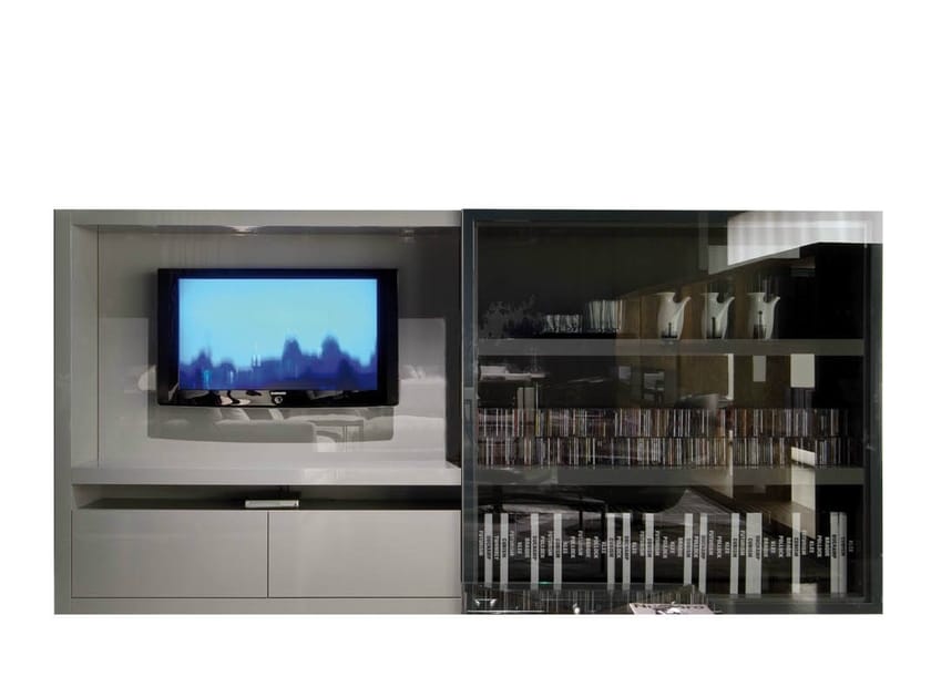 Meuble tv JOHNS HI-FI By Minotti design Rodolfo Dordoni