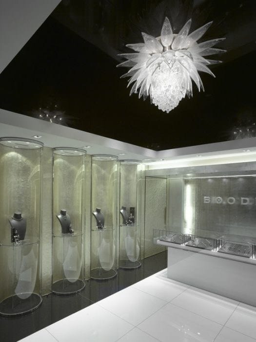 Crystal ceiling lamp LOTUS FLOWER By Lasvit design Petra Rehorová