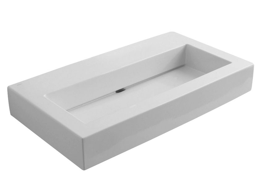 BLOK | Lavabo rettangolare By Rubinetterie Treemme design Giancarlo Vegni