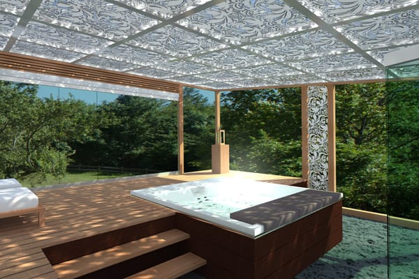 Steel pergola SPA By CAGIS