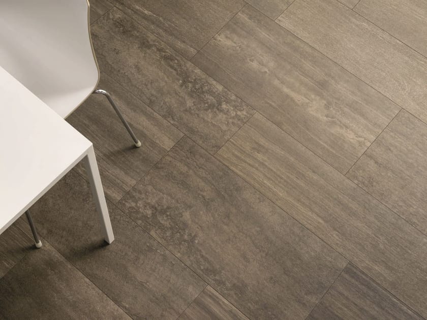 Wall/floor tiles with stone effect VERSE CHESTNUT By Ceramiche Caesar