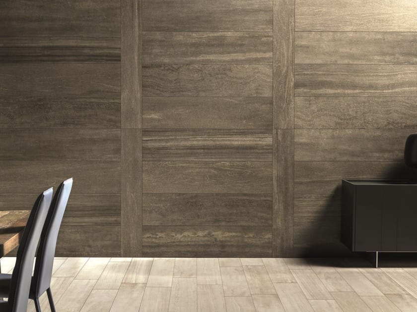 Wall/floor tiles with stone effect VERSE CHESTNUT By Ceramiche Caesar