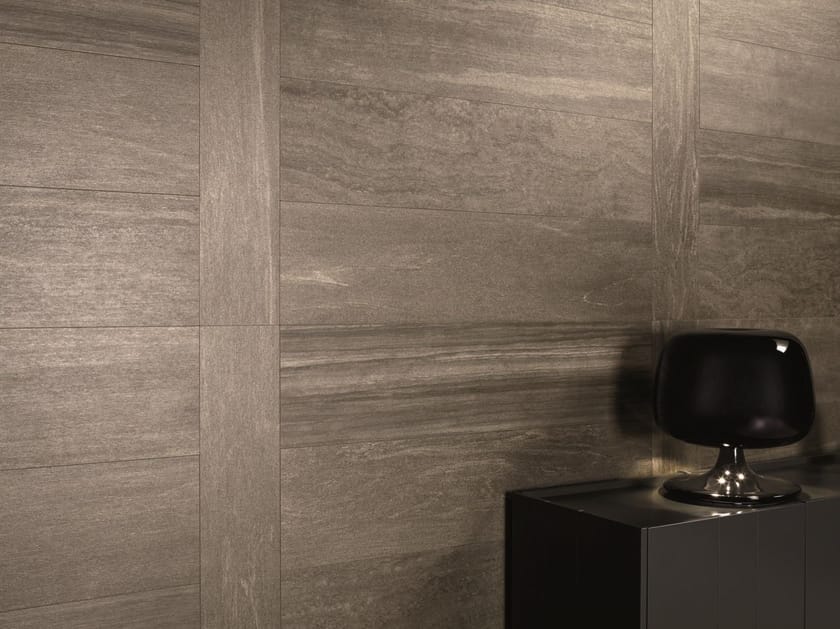 Wall/floor tiles with stone effect VERSE CHESTNUT By Ceramiche Caesar