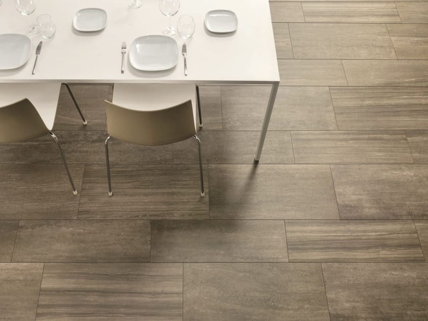 Wall/floor tiles with stone effect VERSE CHESTNUT By Ceramiche Caesar