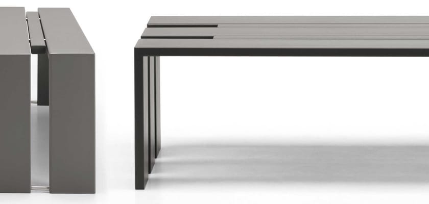 TOSO Backless steel bench By Metalco | design Pio & Tito Toso