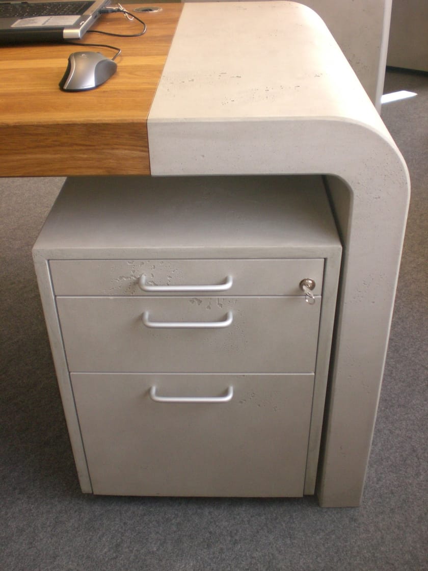 Ultra thin HPL wall tiles with concrete effect IMI-FLEX® By LEGNOPAN