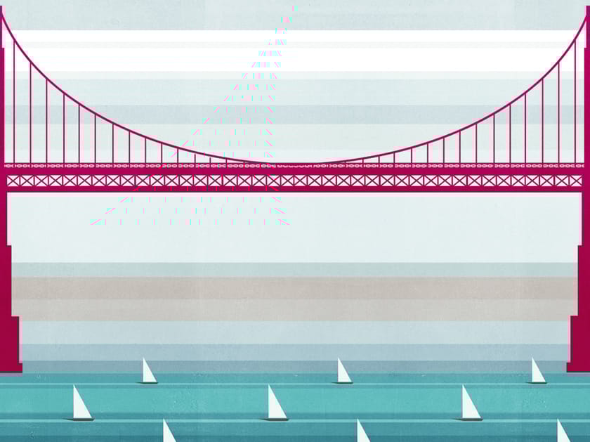 Con paesaggi UNDER THE BRIDGE By Wall&decò design Alessandro Gottardo ...