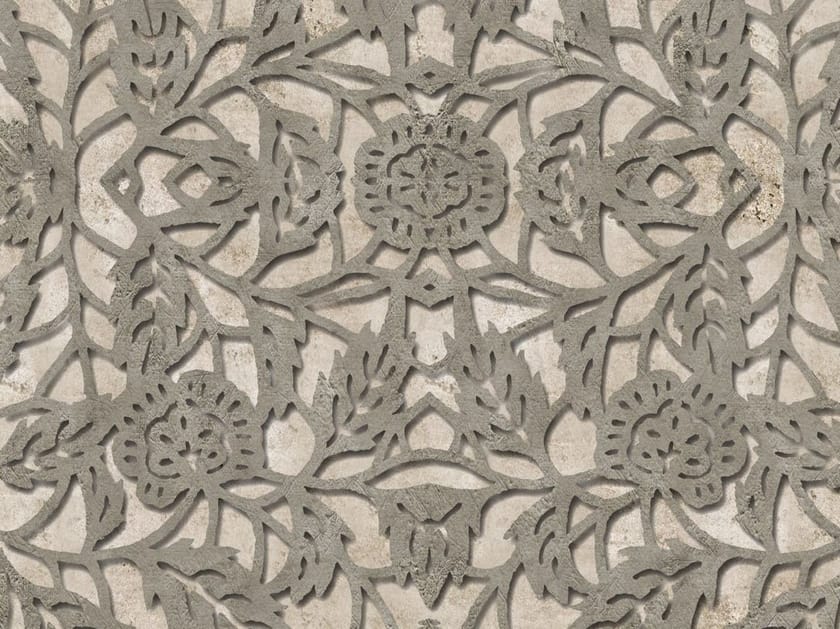 Outdoor wallpaper with floral pattern MACRAME' By Wall&decò design BPM ...