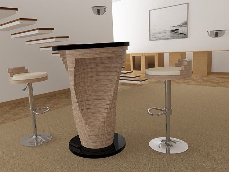 STRATUM | High table Stratum Series By Zuri Design