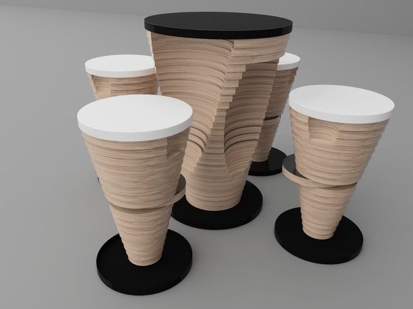 STRATUM | High table Stratum Series By Zuri Design