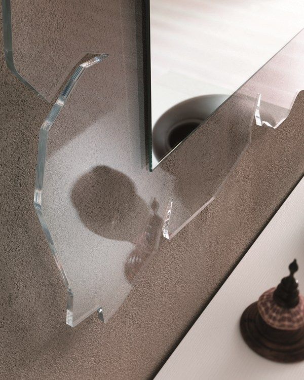 Square wall-mounted mirror VISION By RIFLESSI