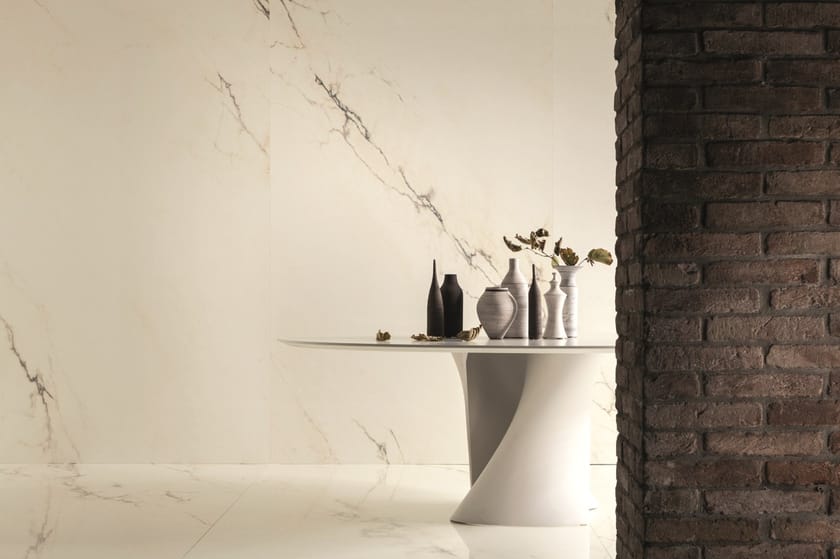 Wall/floor tiles with marble effect ULTRA MARMI - PAONAZZETTO S By ARIOSTEA