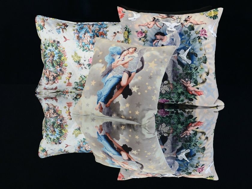 Square polyester cushion JEAN PAUL GAULTIER - VOLAGE By LELIEVRE design ...