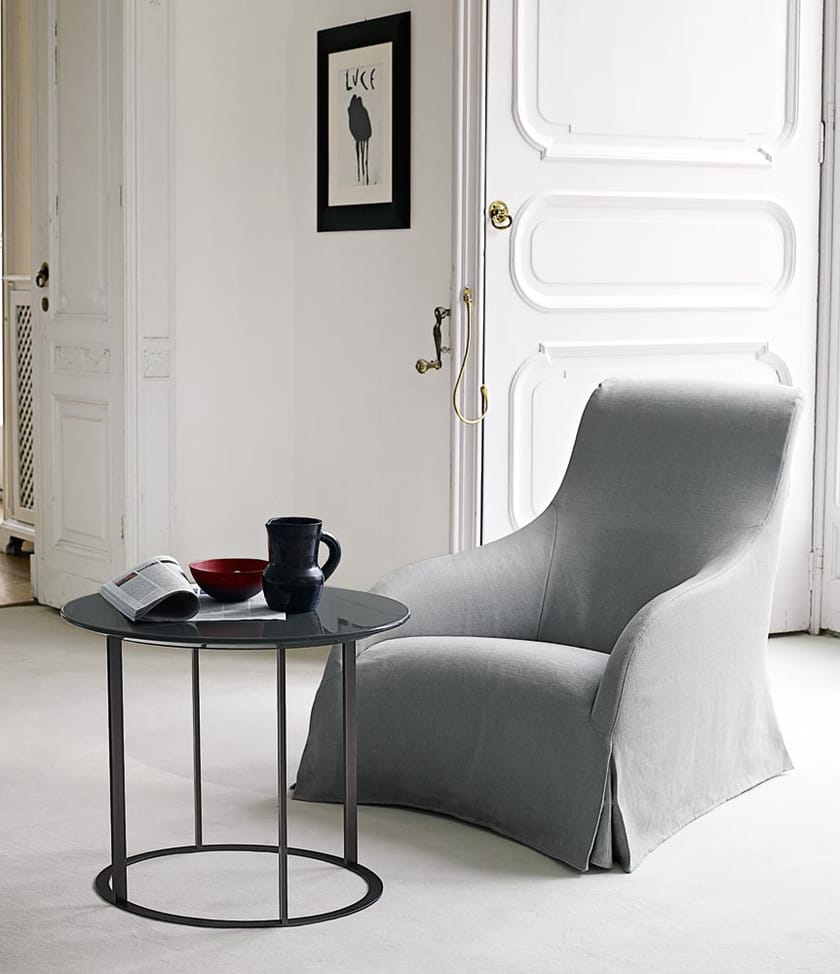 PATHOS | Round coffee table By Maxalto design Antonio Citterio