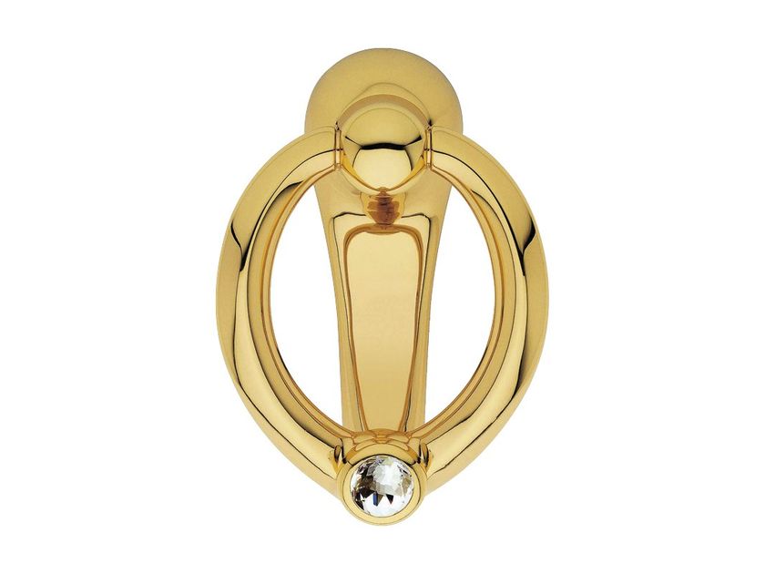 ELIKA CRYSTAL Chromed brass door knocker By LINEA CALI'