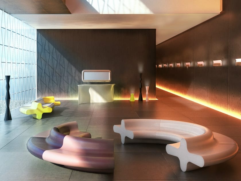 Panca modulare componibile in alluminio LIQUIRIZIA By altreforme design ...