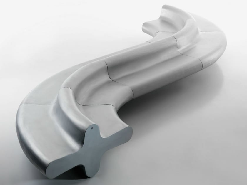 Panca modulare componibile in alluminio LIQUIRIZIA By altreforme design ...