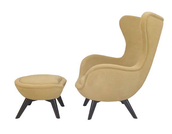 Fauteuil à oreilles rembourré IDA By Hamilton Conte Paris design Fabian ...
