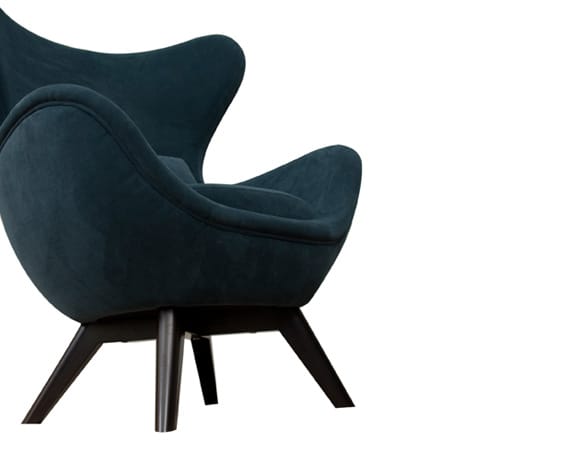 Fauteuil à oreilles rembourré IDA By Hamilton Conte Paris design Fabian ...