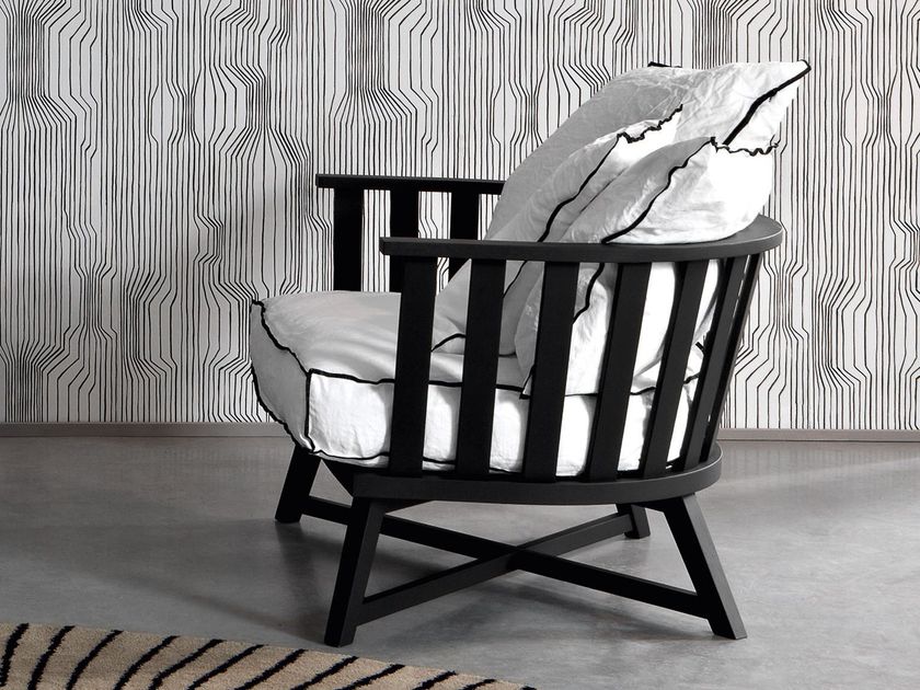 Armchair with armrests GRAY 07 By Gervasoni design Paola Navone
