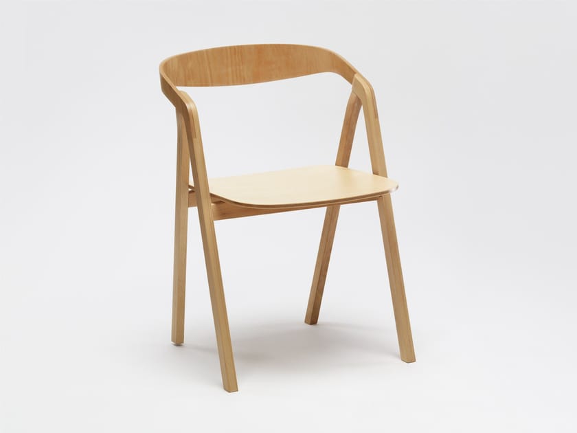 STA | Beech chair By Zilio A&C design Tomoko Azumi