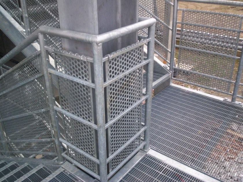 Step for fire escape staircases STANDARD GRATING STEPS By NUOVA DEFIM