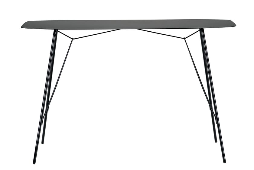 Lacquered rectangular console table MINA By Zanotta design Frank ...