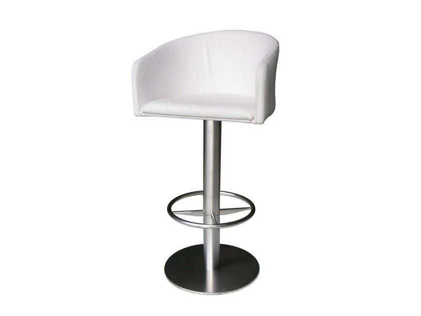 ZEUS | Stool Upholstered stool with back By Vela Arredamenti