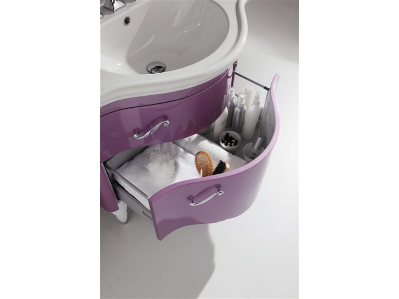 Vanity unit with drawers DECÒ D06 By LEGNOBAGNO