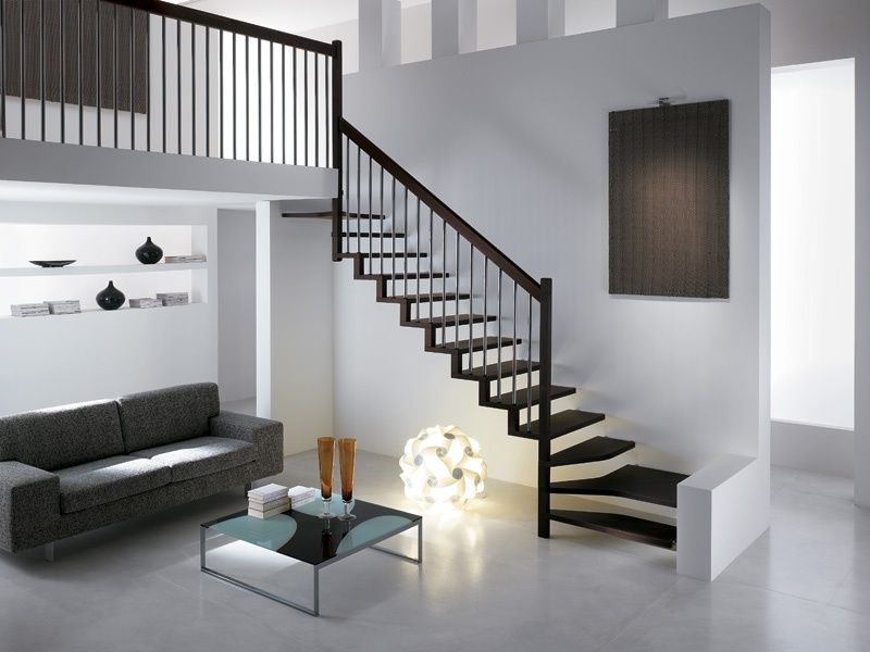 Wooden Open staircase LINEA By RINTAL