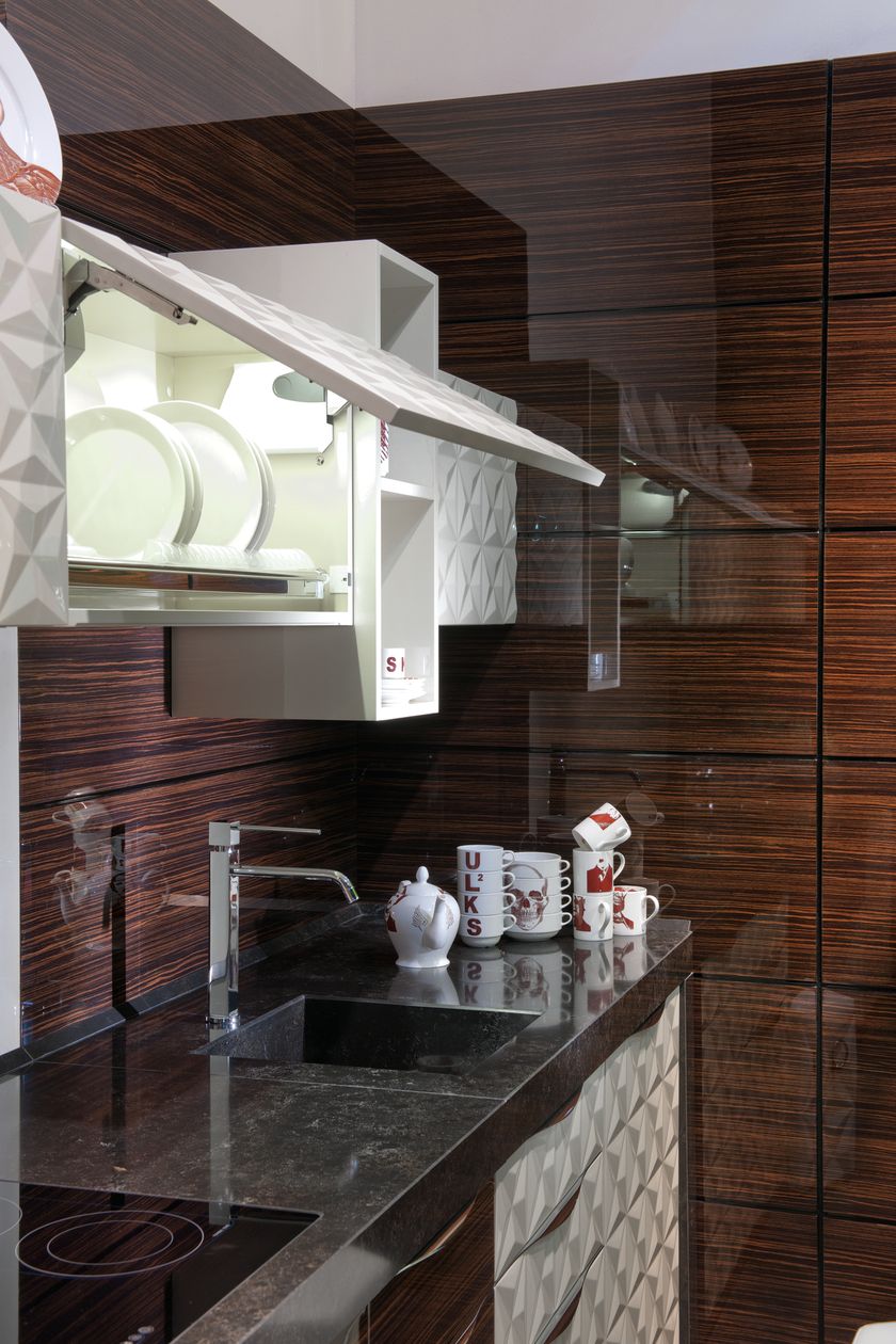 Lacquered linear kitchen DIAMOND By Bizzotto