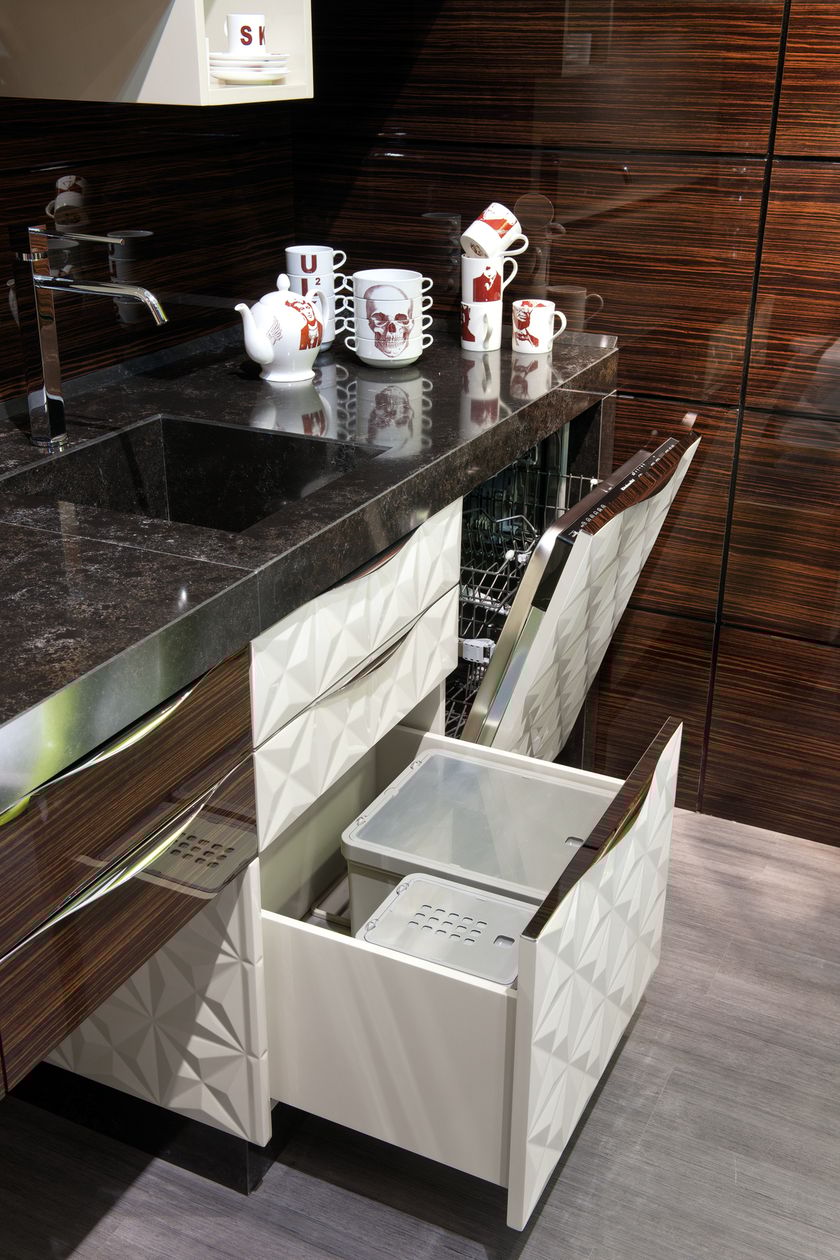 Lacquered linear kitchen DIAMOND By Bizzotto