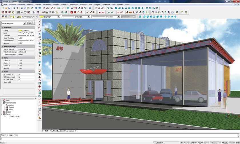 Disegno tecnico CAD 2D 3D progeCAD Architecture By ProgeSOFT Italia