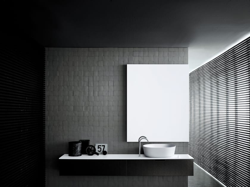 DUEMILAOTTO | Wood veneer vanity unit By Boffi design Piero Lissoni