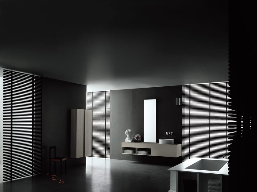 I FIUMI ST Wall-mounted vanity unit By Boffi | design Claudio Silvestrin