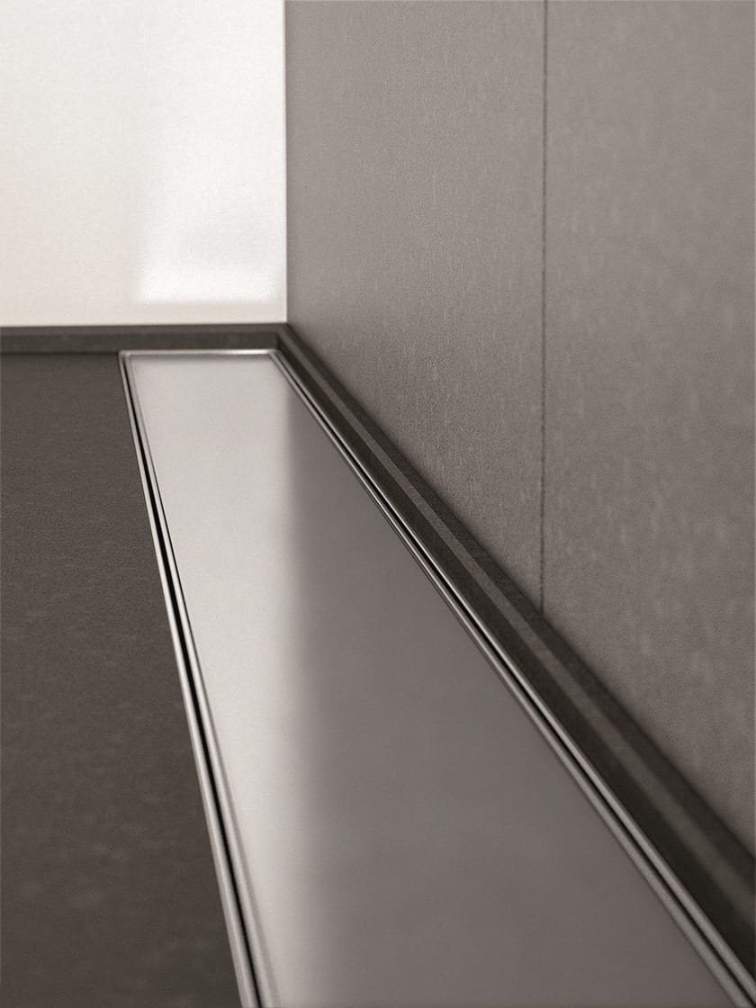 Stainless steel shower channel PROSHOWER SYSTEM By PROGRESS PROFILES