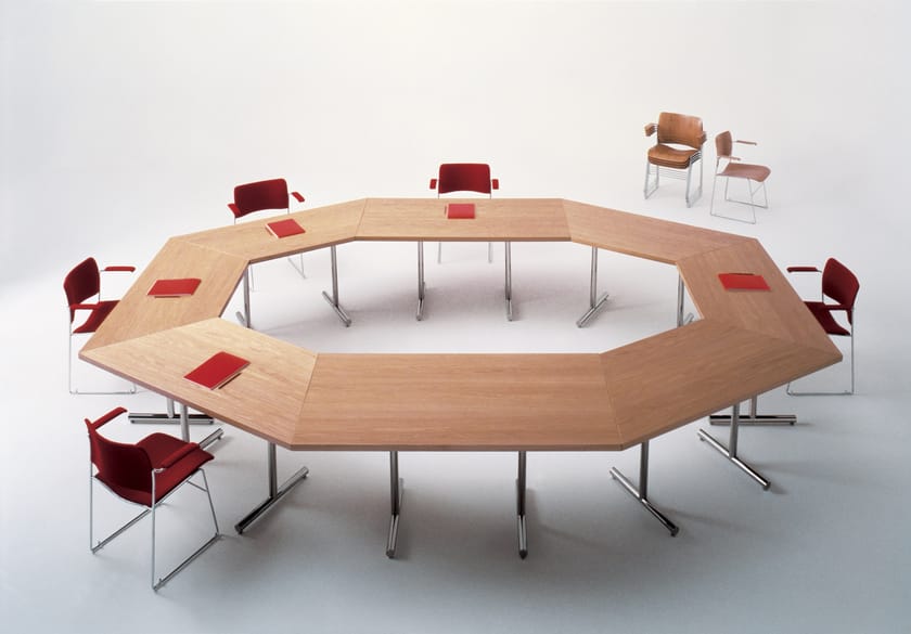TEMPEST | Multi-purpose table Trapezoid table with flip top By Howe