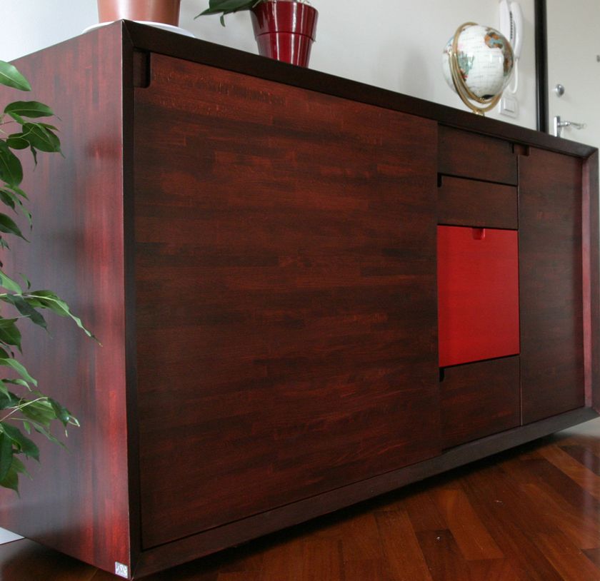 Wooden TV cabinet DADA By Cinius design Gianluigi Tomaiuolo
