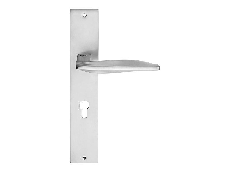 AQUA Brass door handle on back plate By LINEA CALI' | design Dmitry ...