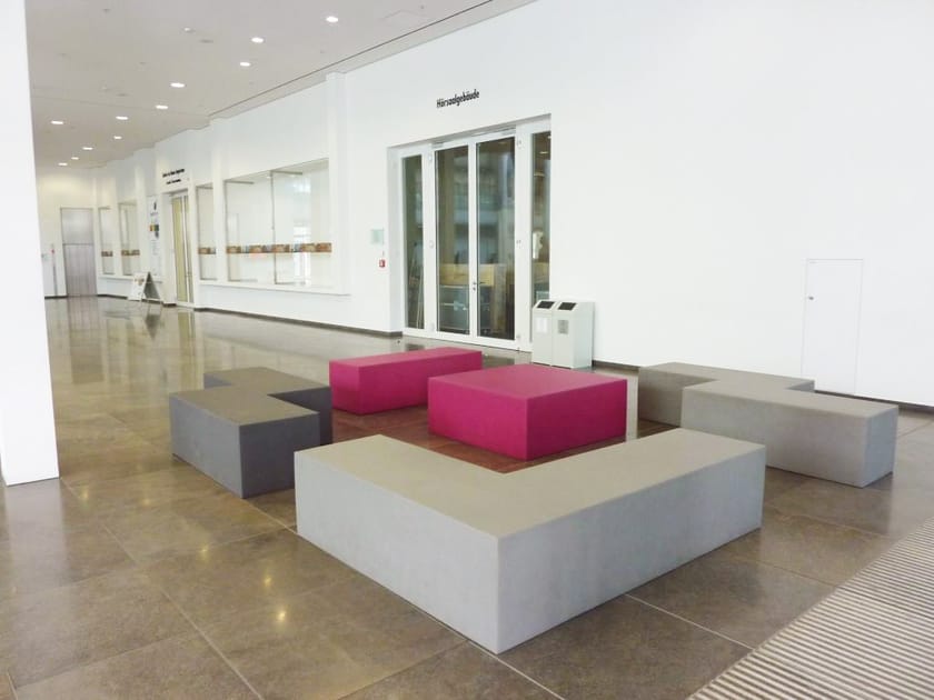 Backless QM Foam bench seating INFINITY CORNER By Quinze & Milan