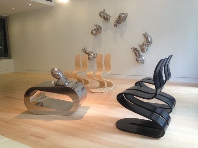 FLUID RIBBON | Lacquered chair By Lamberti Design design Michael D'Amato