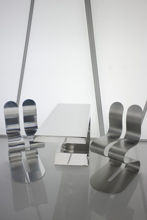 FLUID RIBBON | Chaise en aluminium By Lamberti Design design Michael D ...