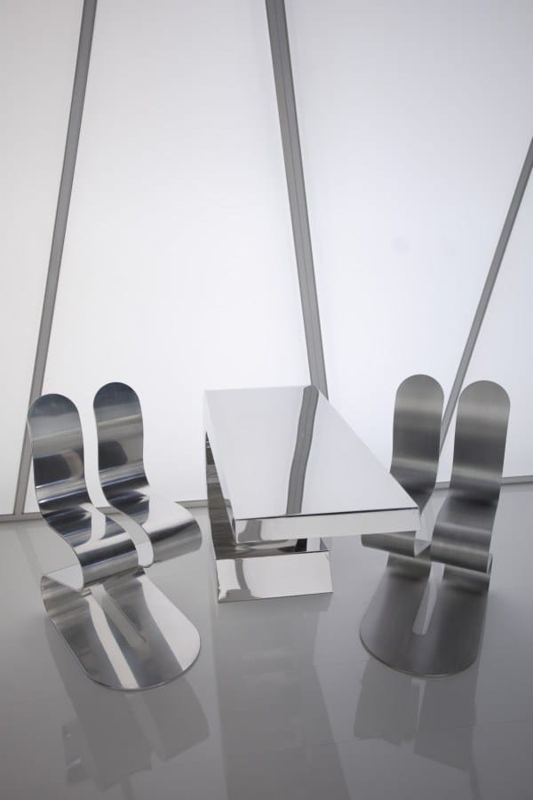FLUID RIBBON | Chaise en aluminium By Lamberti Design design Michael D ...
