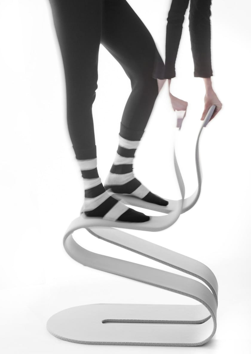 FLUID RIBBON | Upholstered chair By Lamberti Design design Michael D'Amato