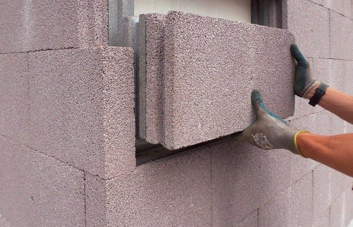 Bloco térmico de betão LECABLOCCO MUROCAPPOTTO By LecaSistemi