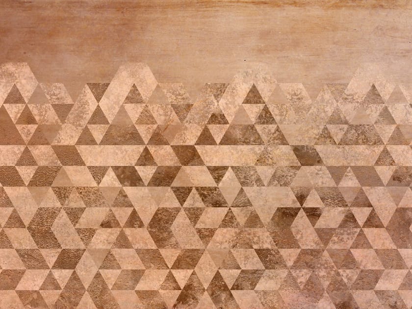 Geometric bathroom wallpaper PATINA By Wall&decò design Alhambretto ...
