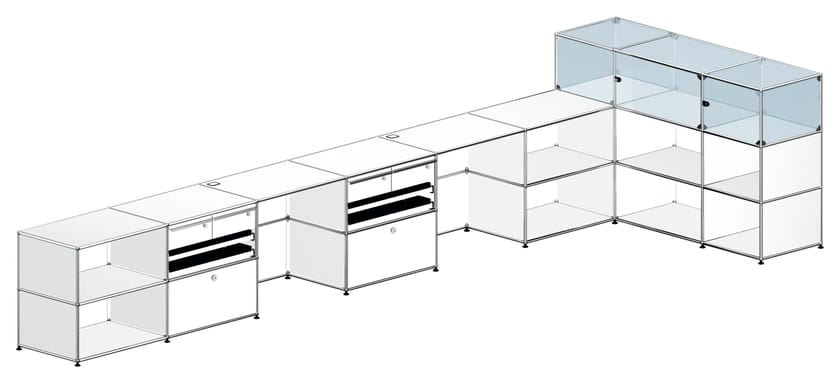 USM HALLER STORAGE FOR PAY DESKS Modern storage system for pay desks By ...