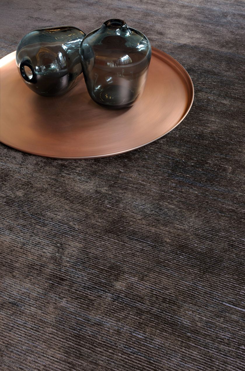 Solid-color rectangular rug RIBBED By Toulemonde Bochart